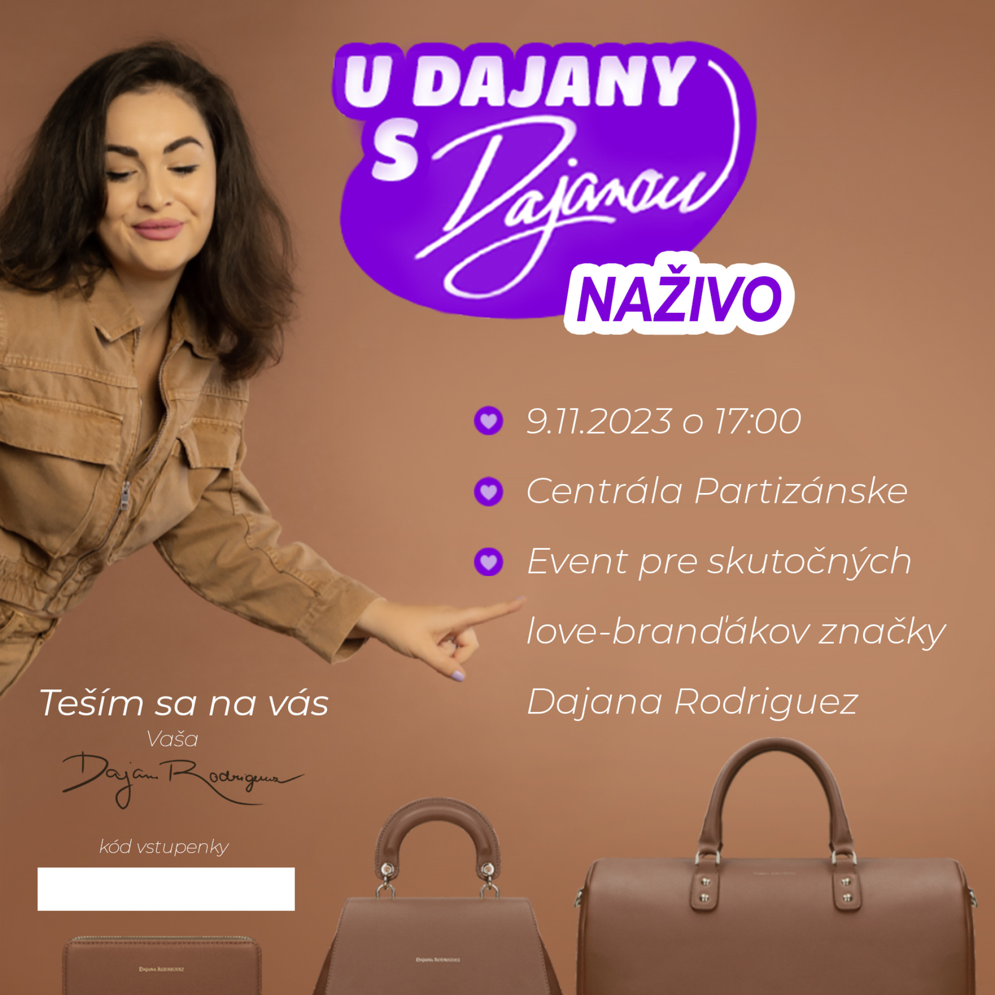 Exkluzívna vstupenka Trinity Trinity - Dajana Rodriguez